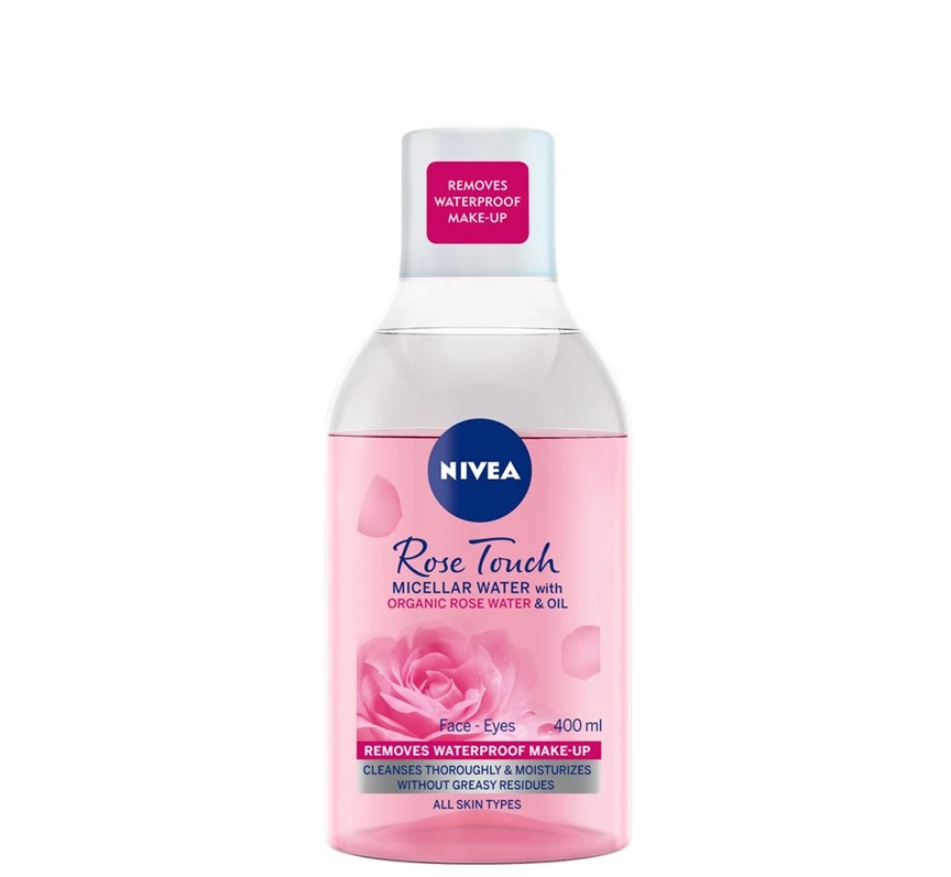 NIVEA VISAGE MICELARNA VODA 400ML ROSE TOUCH 82366 DVOFAZNA