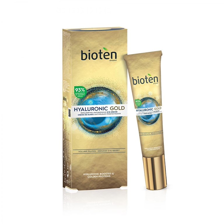 BIOTEN KREMA OKO OČIJU 15ML HYALURON GOLD