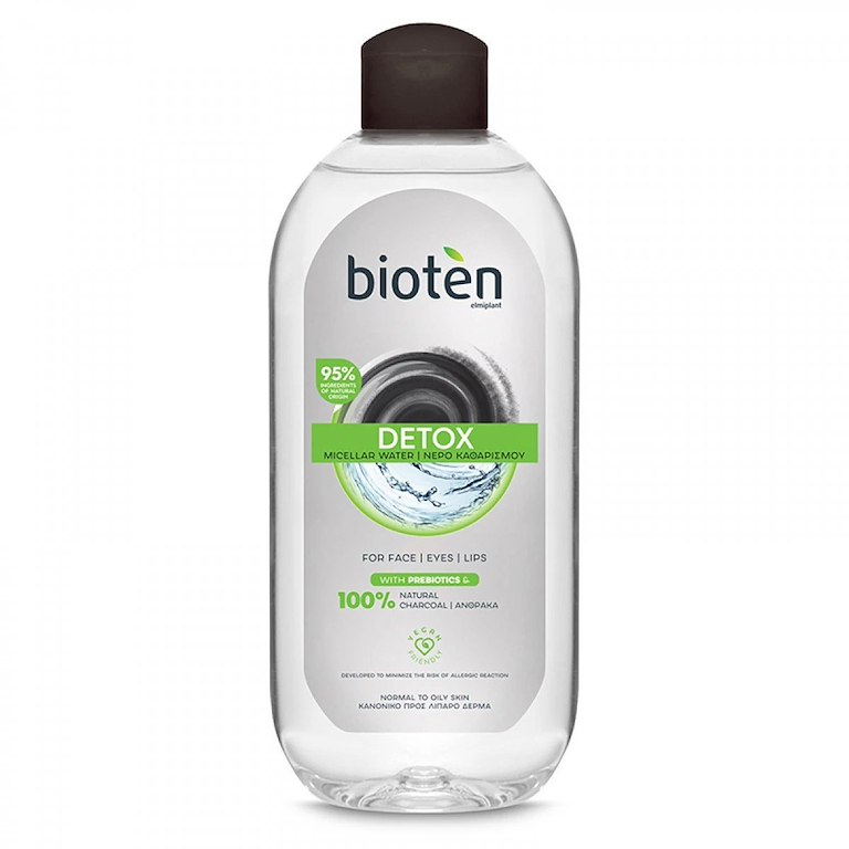 BIOTEN MICELARNA VODA 400ML DETOX CHARCOAL