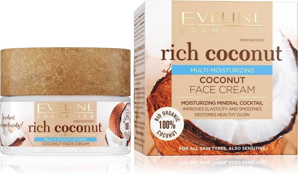 EVELINE KREMA ZA LICE RICH COCONUT MULTI MOISTURIZING 50ML