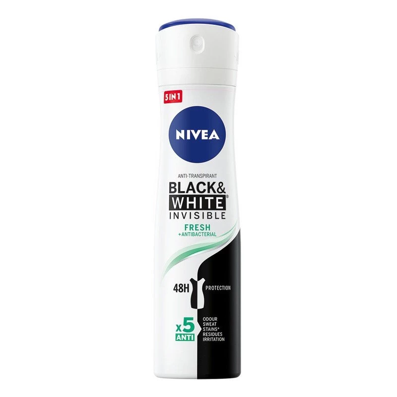 NIVEA DEO W.150ML BLACK&WHITE INVISIBLE CLEAR FRESH 88674