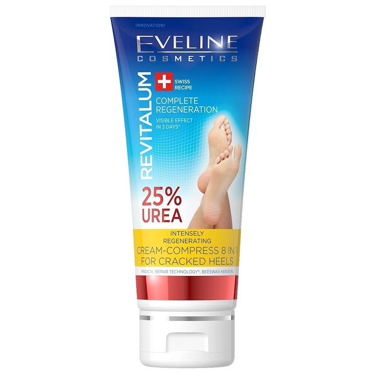 EVELINE KREMA ZA ISPUCALE PETE REVITALUM 25% UREA 8IN1 75ML