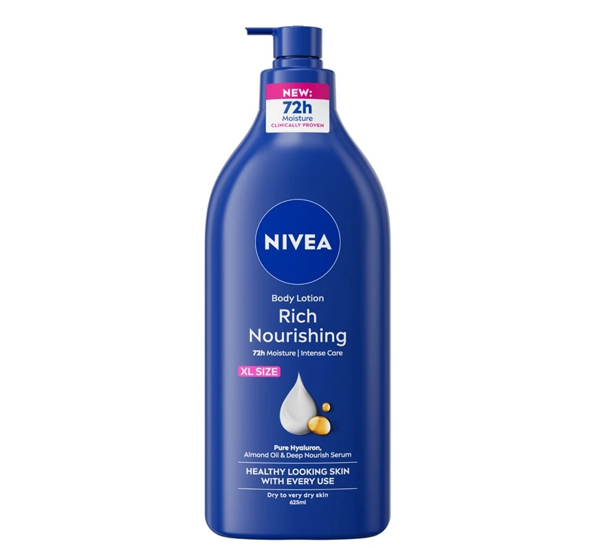 NIVEA MLEKO ZA TELO 625ML SA PUMPICOM HRANLJIVA 80367