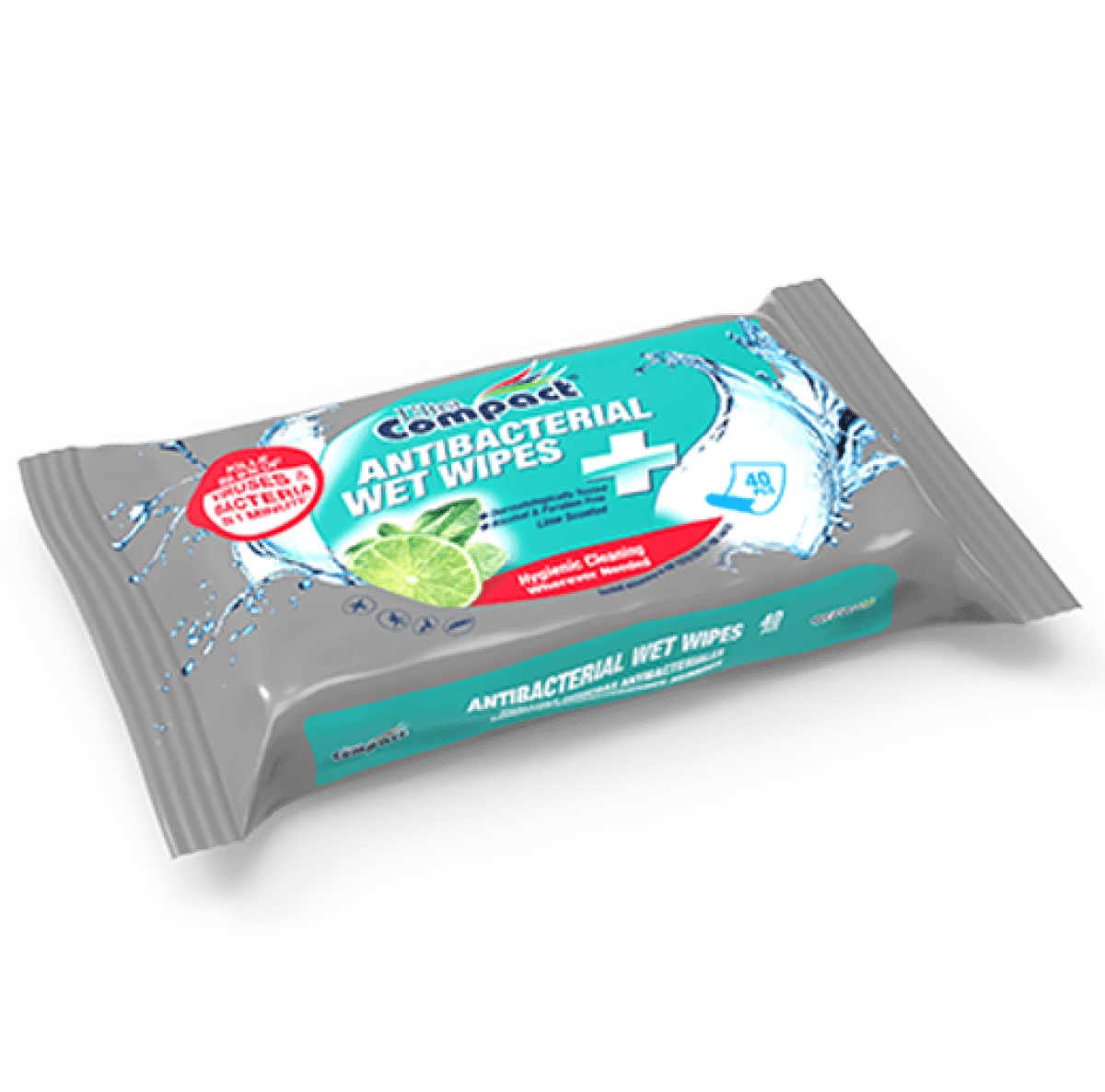 ULTRA COMPACT VLAŽNE MARAMICE 40 KOM ANTIBACTERIAL