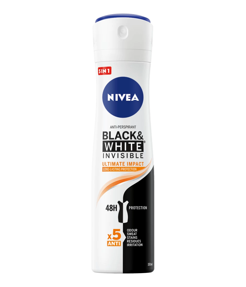 NIVEA DEO W.150ML BLACK&WHITE INVISIBLE ULTIMATE IMPACT 83486