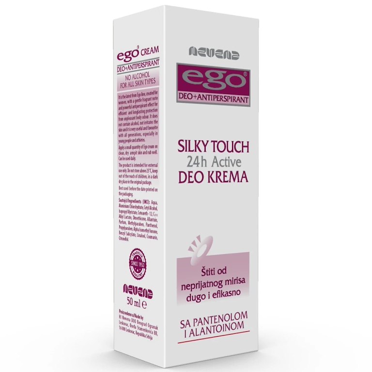 EGO DEO ANTIBACTERIAL KREMA 50ML(DEO&ANTIPERSPIRANT) SILKY TOUCH