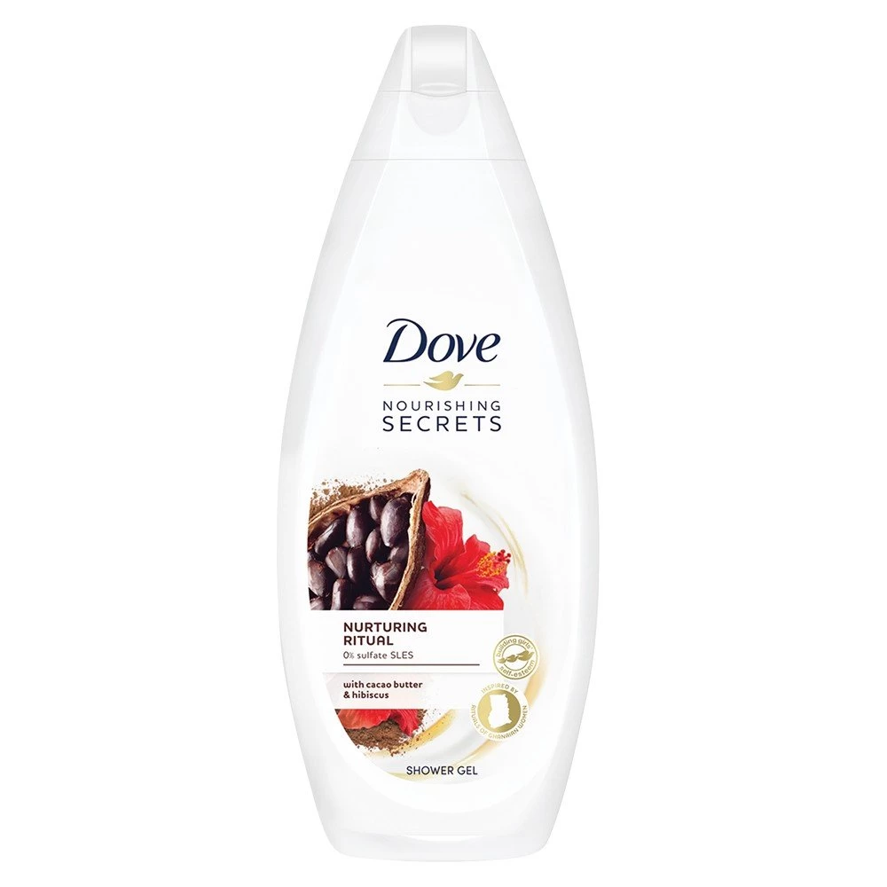 DOVE GEL 250ML CACAO BUTTER&HIBISCUS