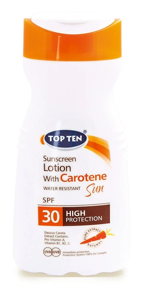 TOP TEN SUN LOSION CAROTENE SPF 30 200ML