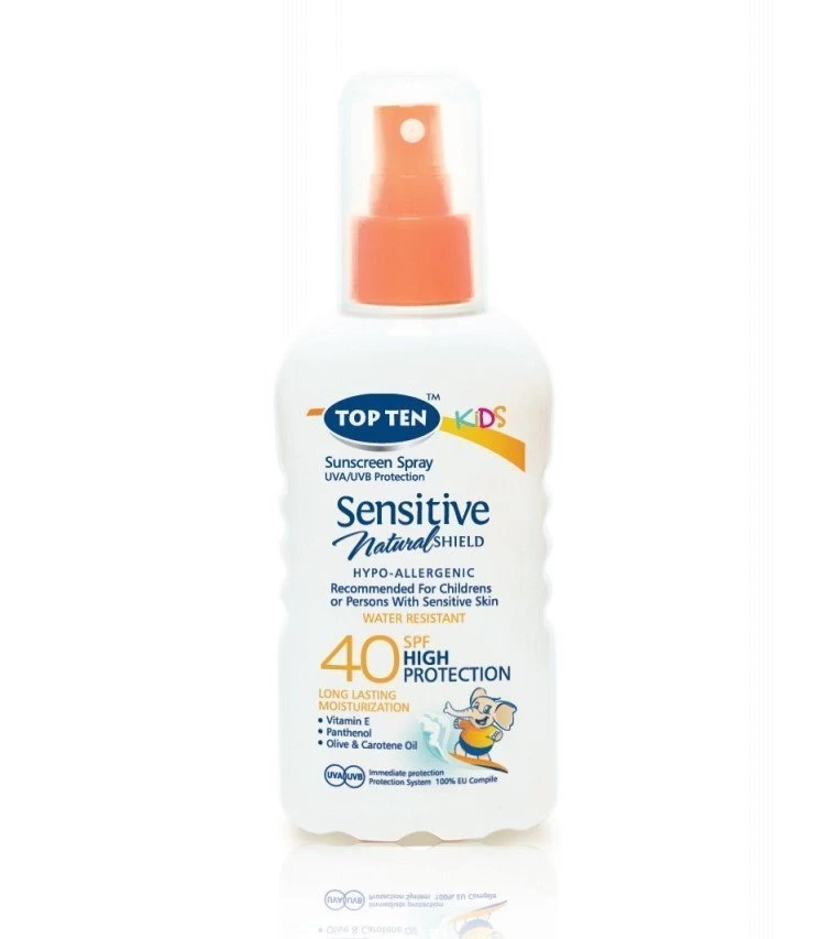 TOP TEN SUN KIDS LOSION SENSITIVE SPRAY SPF 40 180ML