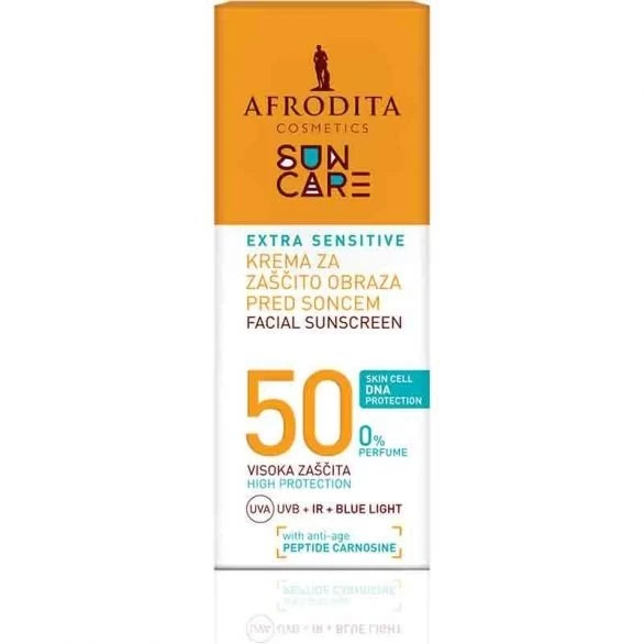 AFRODITA SUN CARE KREMA ZA LICE 50ML EXTRA SENSITIV SPF50