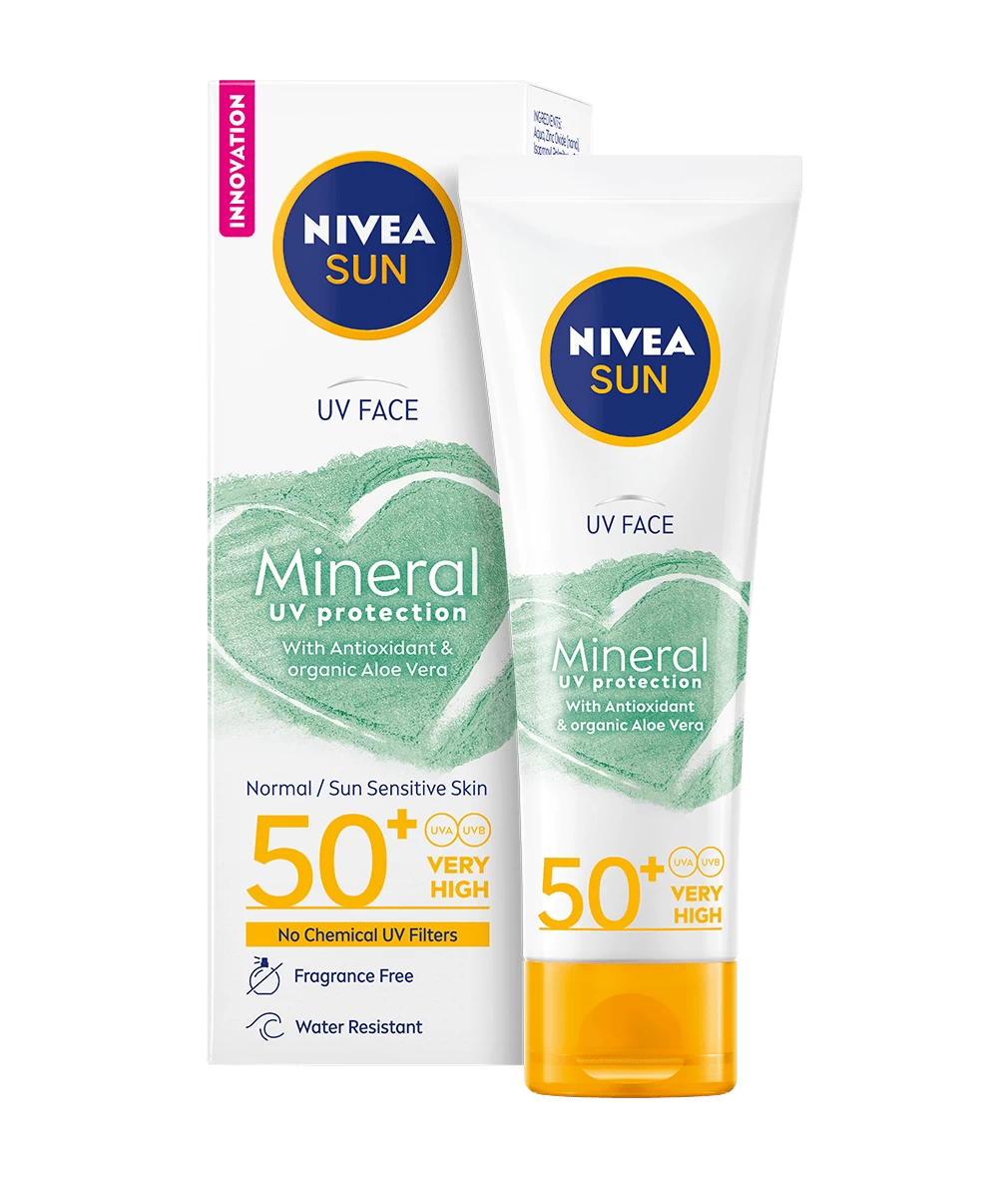 NIVEA SUN KREMA UV MINERAL ZA ZAŠTITU KOŽE LICA SPF50+ 50ML 85692