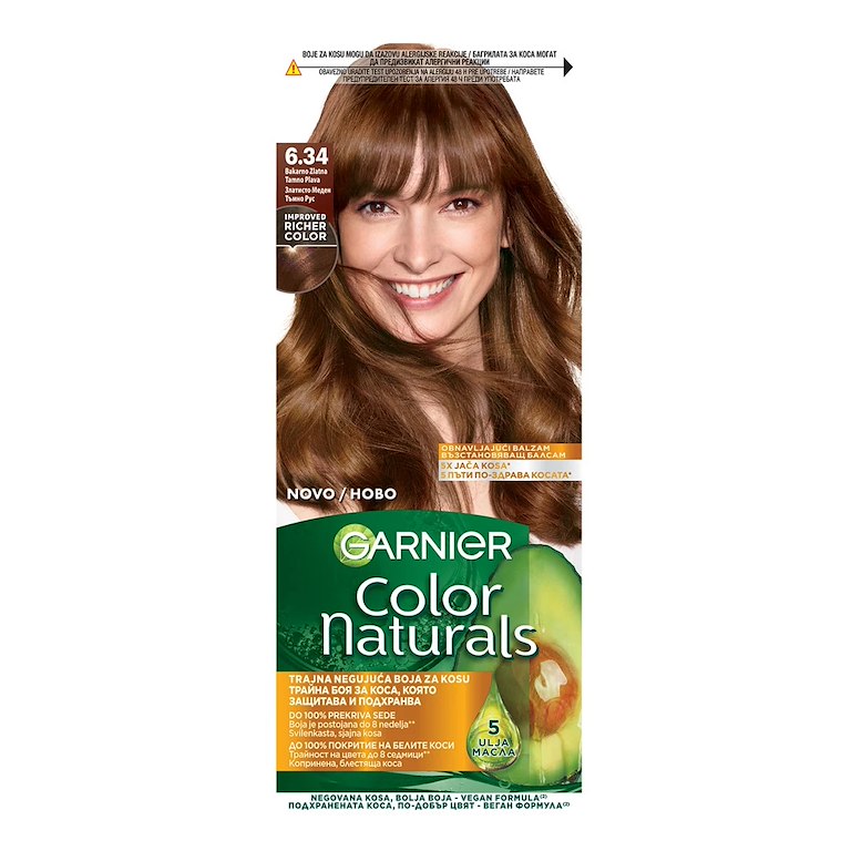 GARNIER COLOR NATURALS BOJA ZA KOSU 6.34