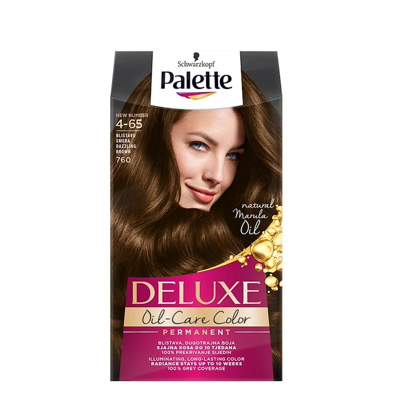 PALETTE DELUXE BOJA ZA KOSU 760 BLISTAVO SMEĐA