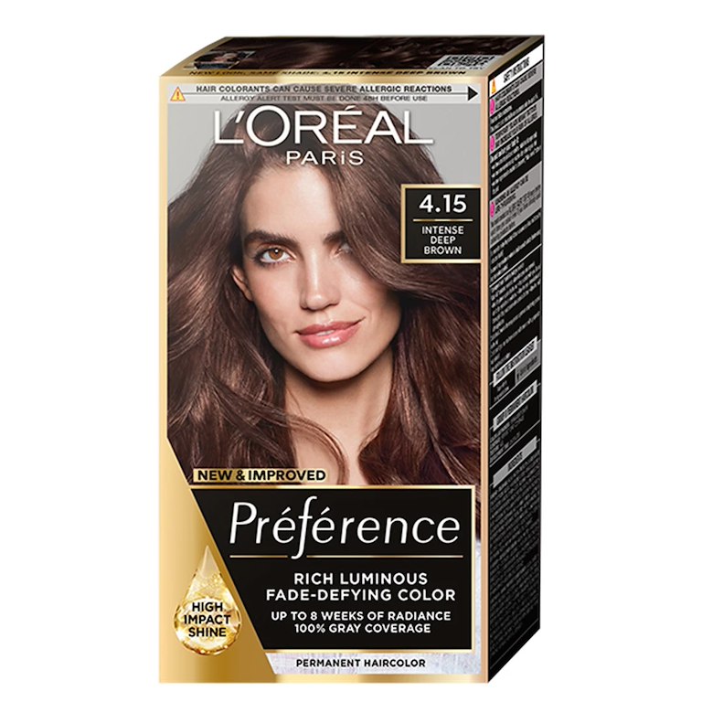 LOREAL PREFERENCE RECITAL BOJA ZA KOSU 4.15