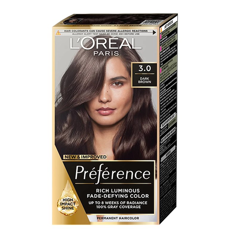 LOREAL PREFERENCE FERIA BOJA ZA KOSU B3.0