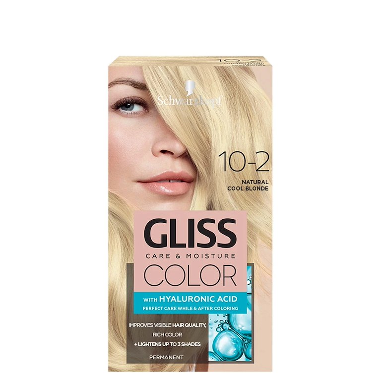 SCHWARZKOPF GLISS BOJA ZA KOSU 10-2 PRIRODNO HLADNA PLAVA