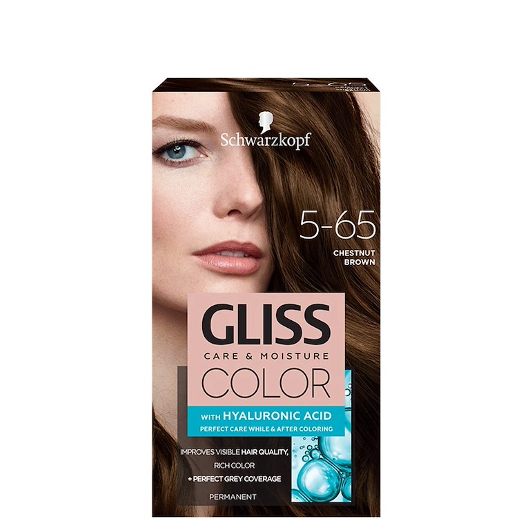 SCHWARZKOPF GLISS BOJA ZA KOSU 5-65 KESTEN SMEĐA