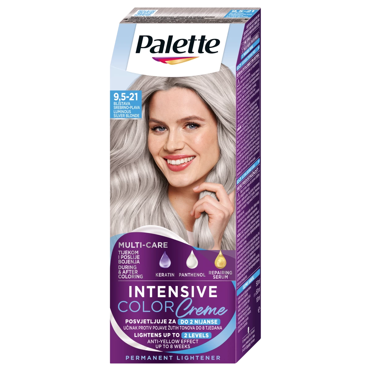 PALETTE ICC BOJA ZA KOSU 9.5-21 BLISTAVA SREBRNO PLAVA