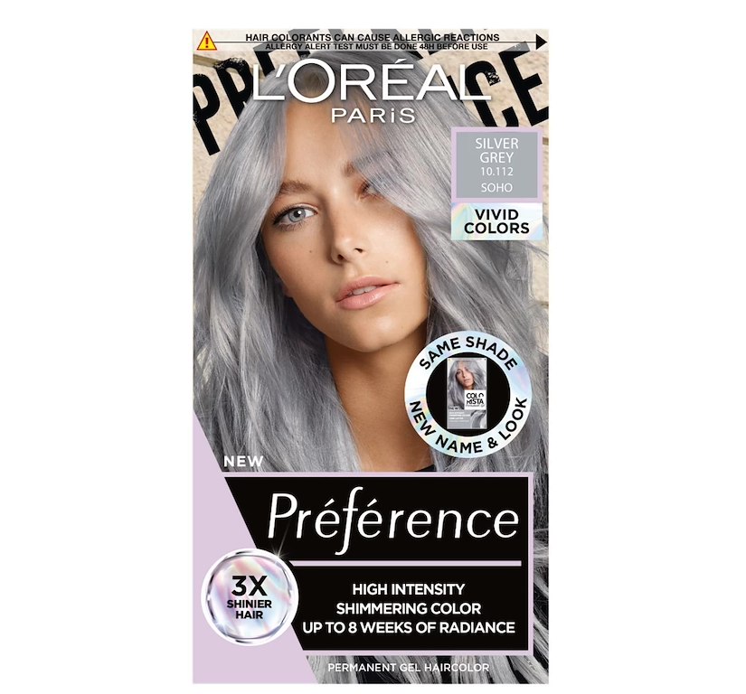 LOREAL PREFERENCE VIVIDS BOJA ZA KOSU SILVER GRAY 10.112