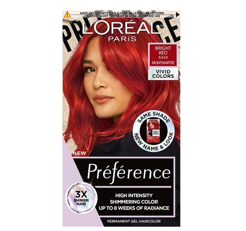 LOREAL PREFERENCE VIVIDS BOJA ZA KOSU BRIGHT RED 8.624