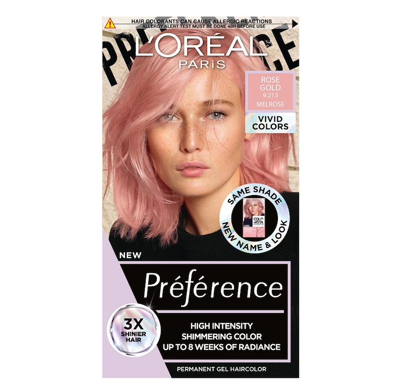 LOREAL PREFERENCE VIVIDS BOJA ZA KOSU ROSE GOLD 9.213