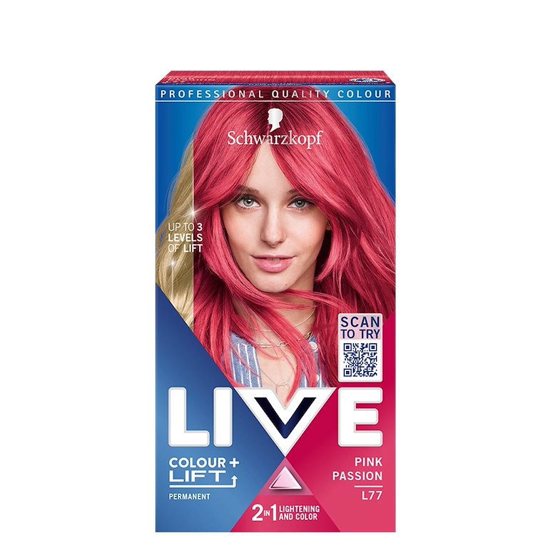 SCHWARZKOPF LIVE COLOR BOJA ZA KOSU L77 STRASTVENO ROZE