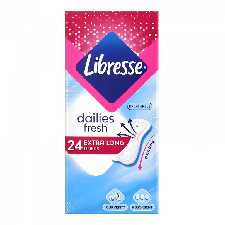 LIBRESSE DNEVNI ULOŠCI EXTRA LONG COMPLETE 2 IN 1 24 KOM