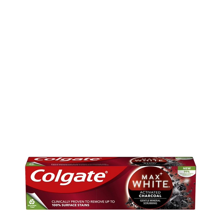 COLGATE PASTA 75ML MAX WHITE CHARCOAL