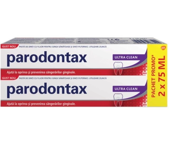 PARODONTAX DUO PACK PASTA 2X75ML ULTRA CLEAN