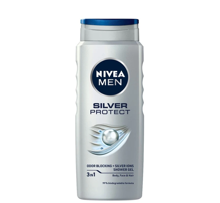 NIVEA GEL ZA TUŠIRANJE 500ML MEN SILVER PROTECT 80815