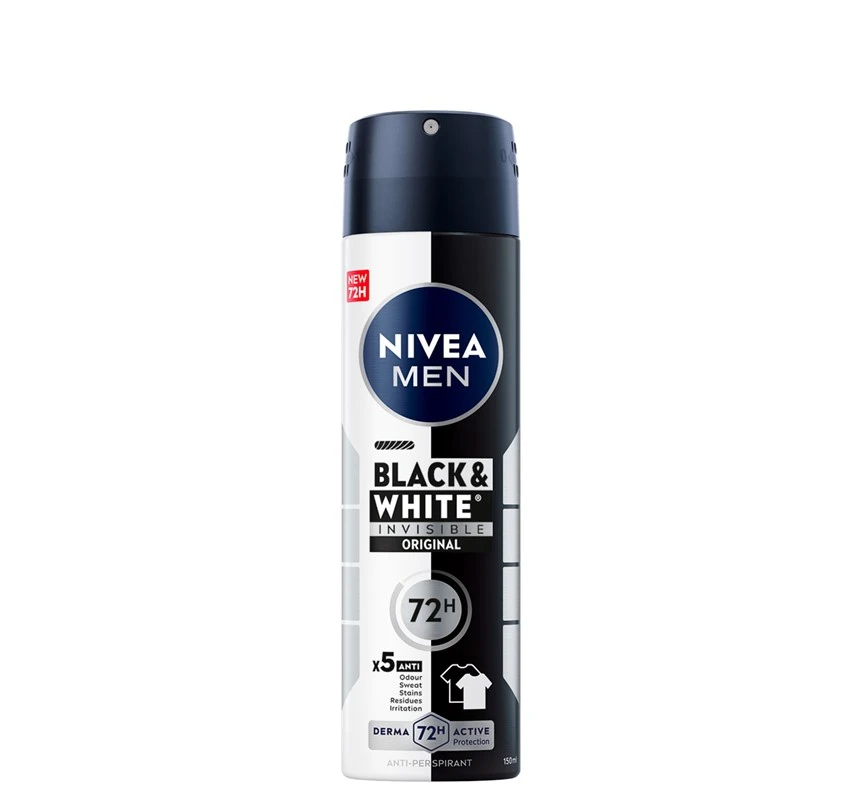 NIVEA DEO MEN 150ML BLACK&WHITE INVISIBLE 82241