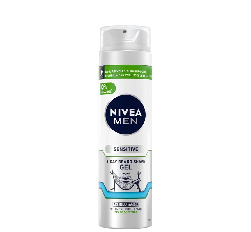 NIVEA GEL ZA BRIJANJE 200ML SENSITIVE 3DAY BEARD 81739