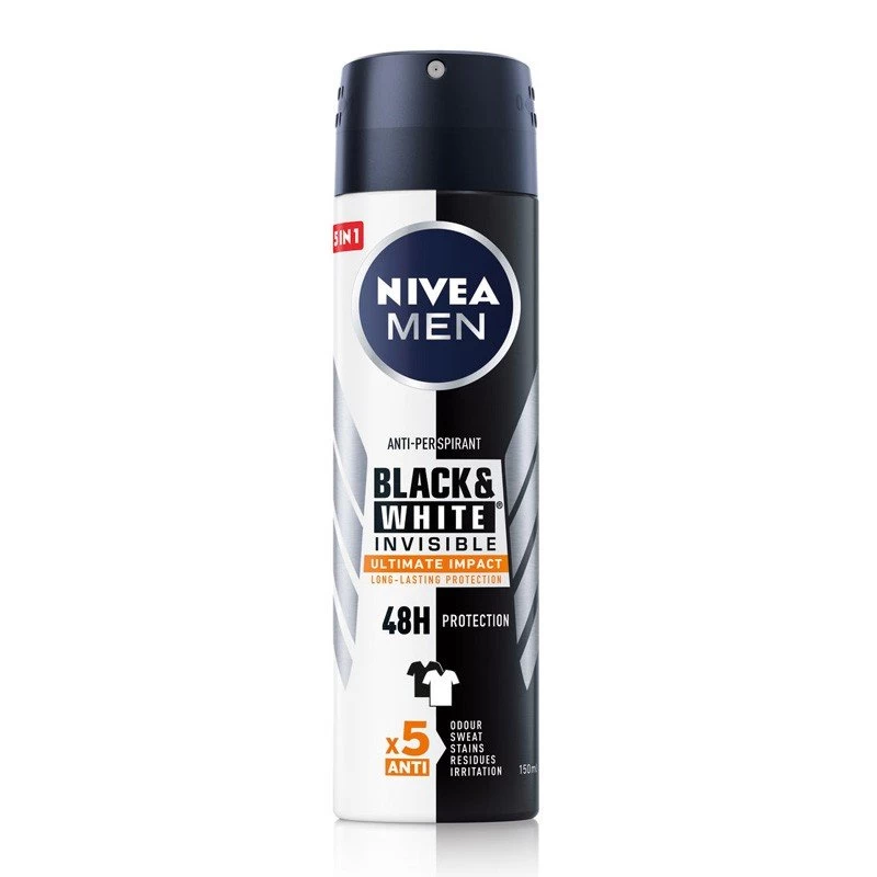 NIVEA DEO MEN 150ML BLACK&WHITE INVISIBLE ULTIMATE IMPACT 85388