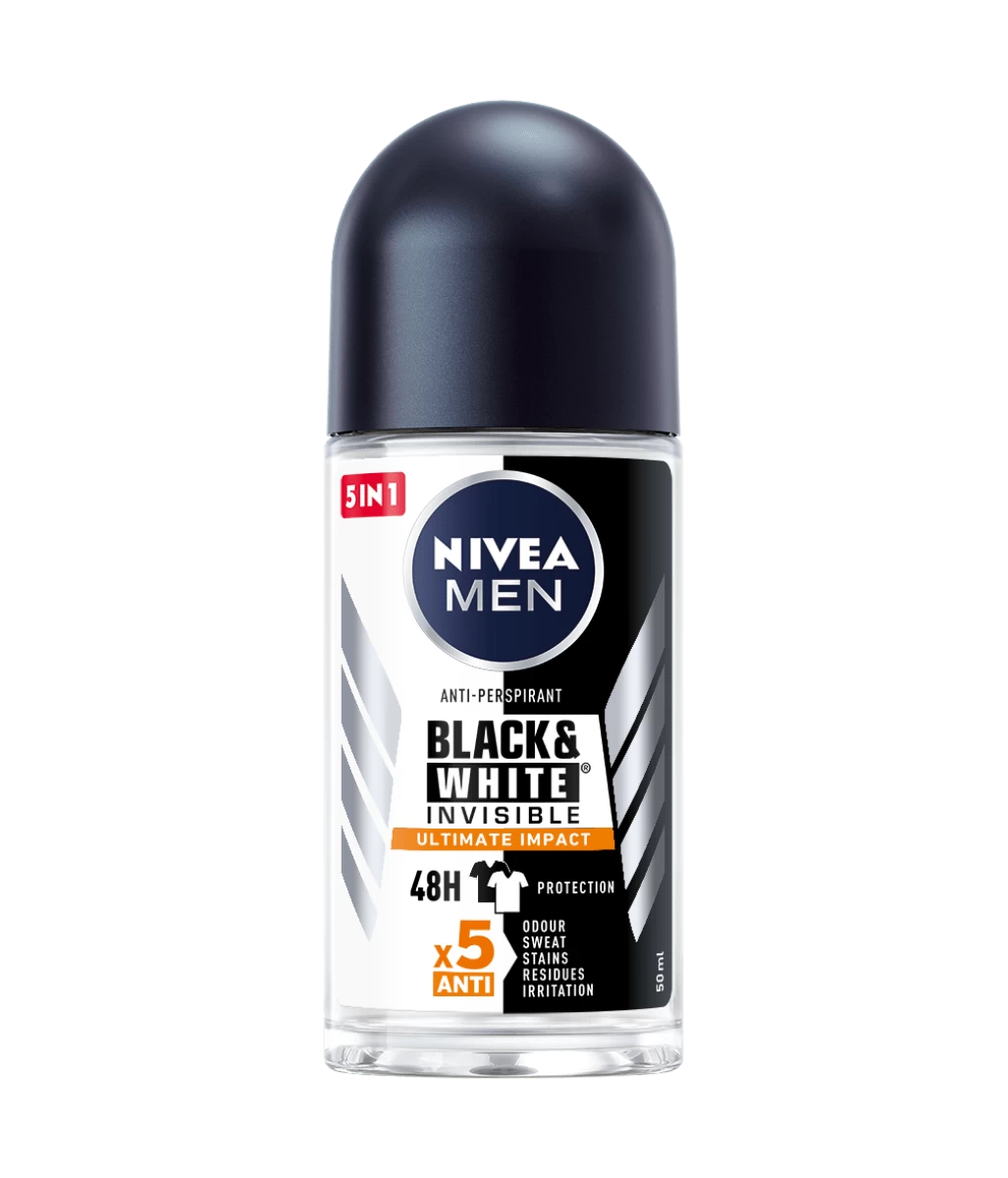 NIVEA ROLL-ON MEN 50ML BLACK&WHITE INVISIBLE ULTIMATE IMPACT 85392