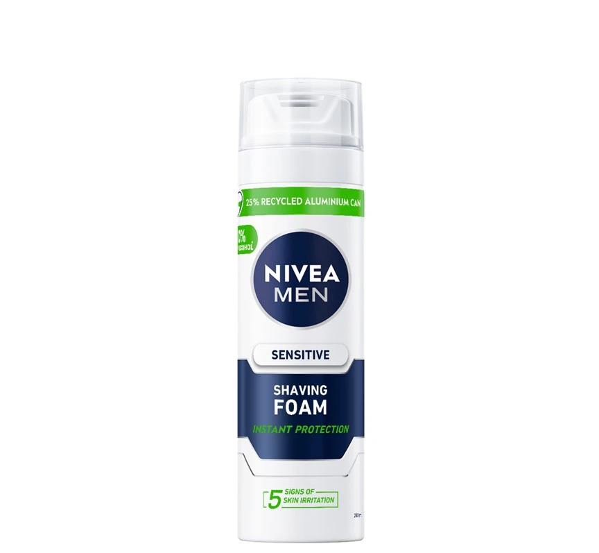 NIVEA PENA ZA BRIJANJE 200ML SENSITIVE 81720