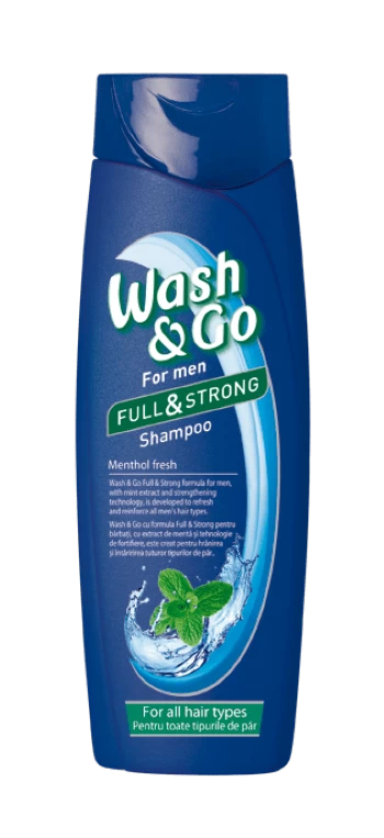 WASH&GO ŠAMPON 400ML MEN FULL&STRONG