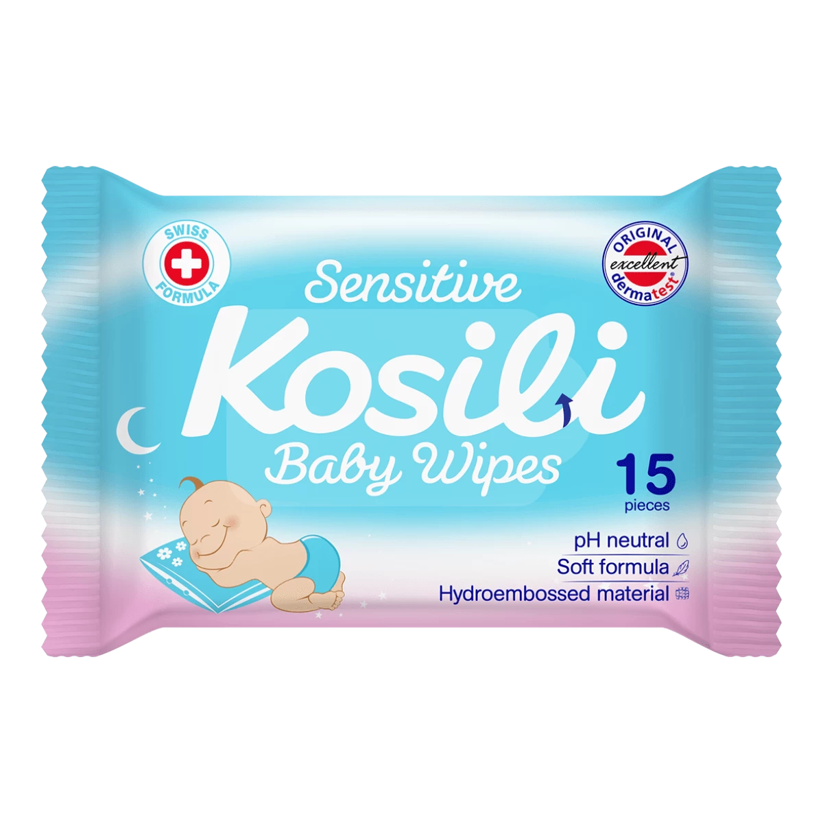 KOSILI VLAŽNE MARAMICE BABY 15KOM PLAVE