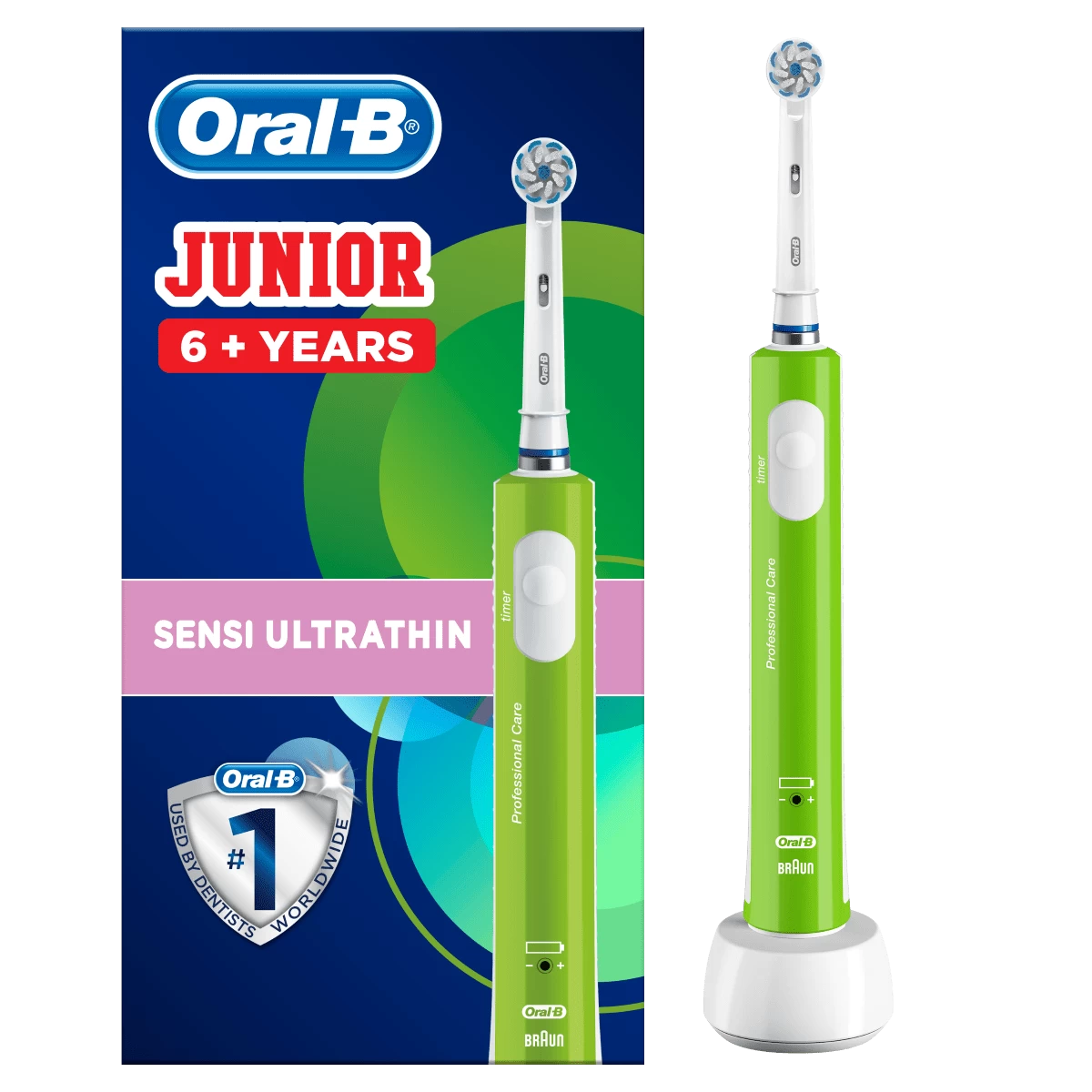 ORAL B ČETKICA ELEKTRIČNA POWER D16 JUNIOR 6+ GREEN