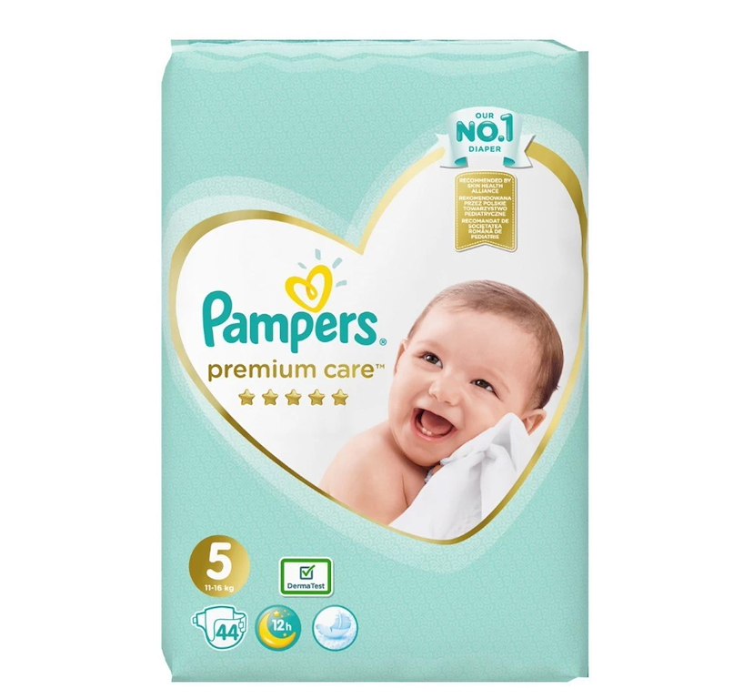 PAMPERS PELENE PREMIUM 5 JUNIOR 11-25KG 44KOM