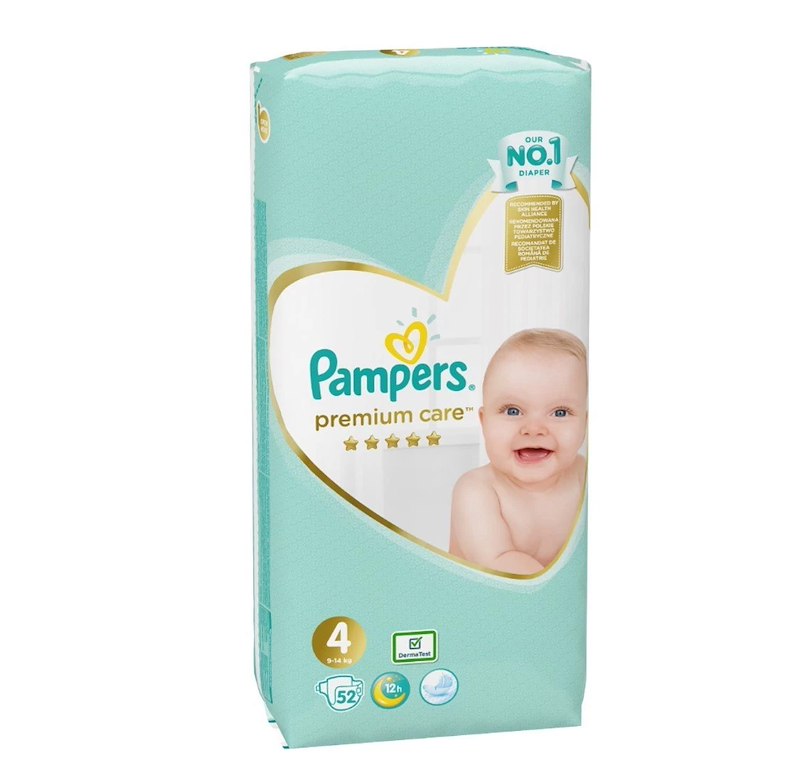 PAMPERS PELENE PREMIUM 4 MAXI 7-14KG 52KOM