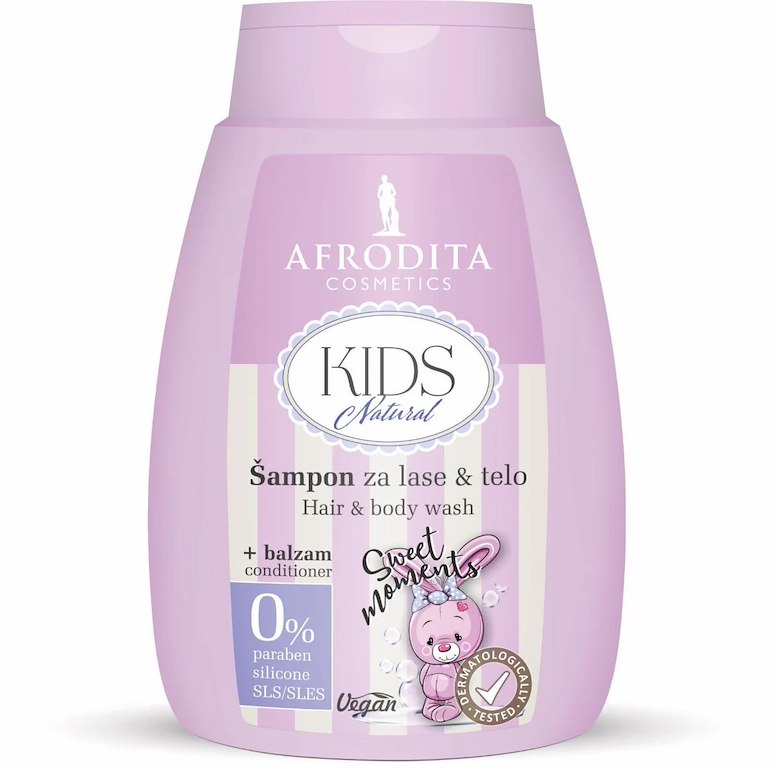 AFRODITA KIDS NATURAL ŠAMPON&GEL&BALZAM 200ML