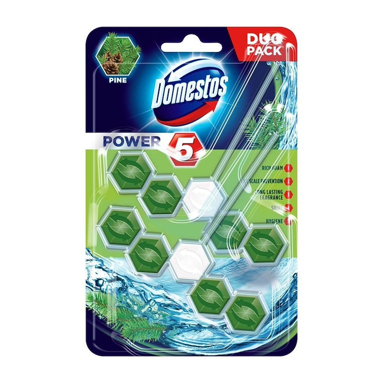 DOMESTOS WC KUGLICE 2X55G POWER 5 PINE