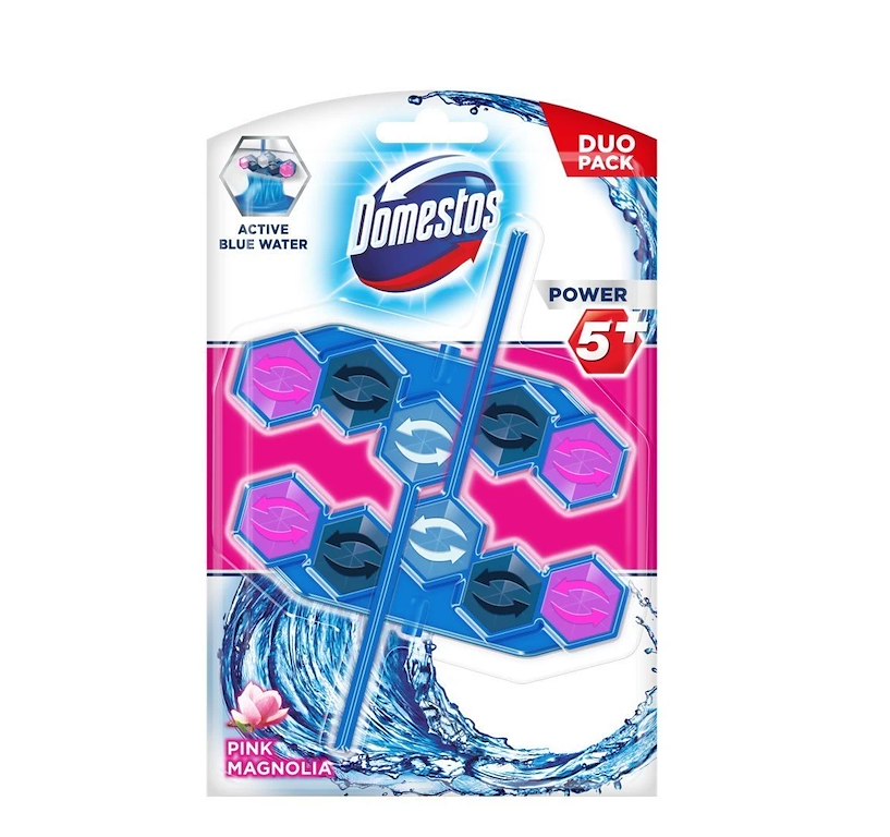 DOMESTOS WC KUGLICE 2X53G BLUE WATER PINK MAGNOLIA