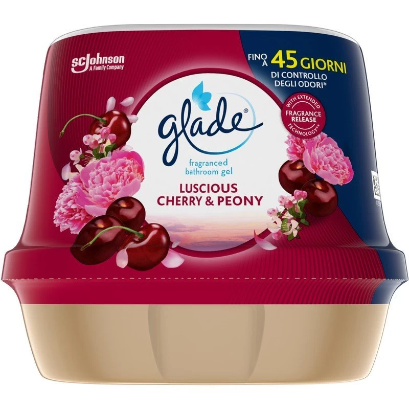 GLADE GEL 180G LUSCIOUS CHERRY&PEONY