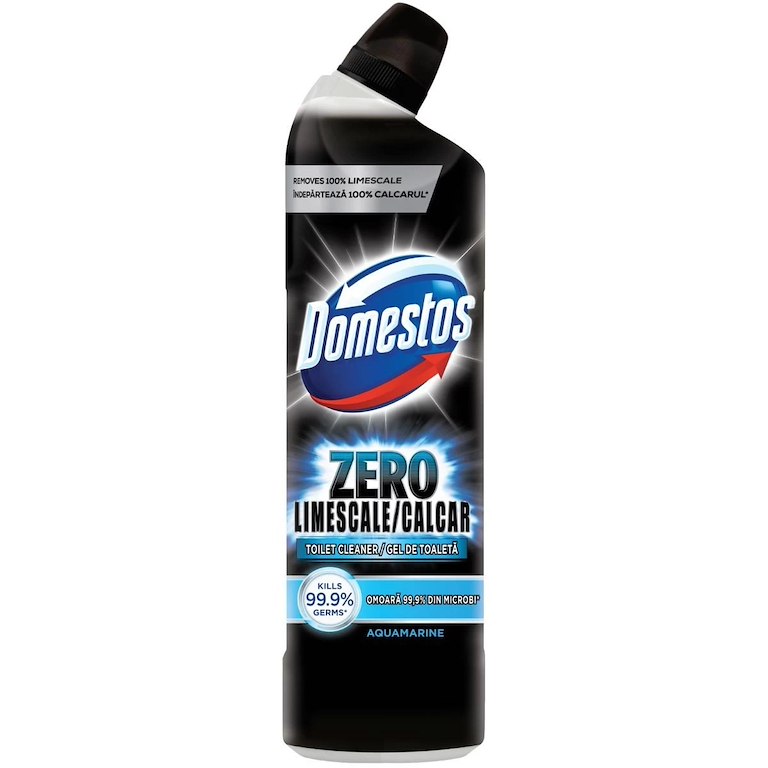 DOMESTOS WC GEL 750ML ZERO AQUAMARINE