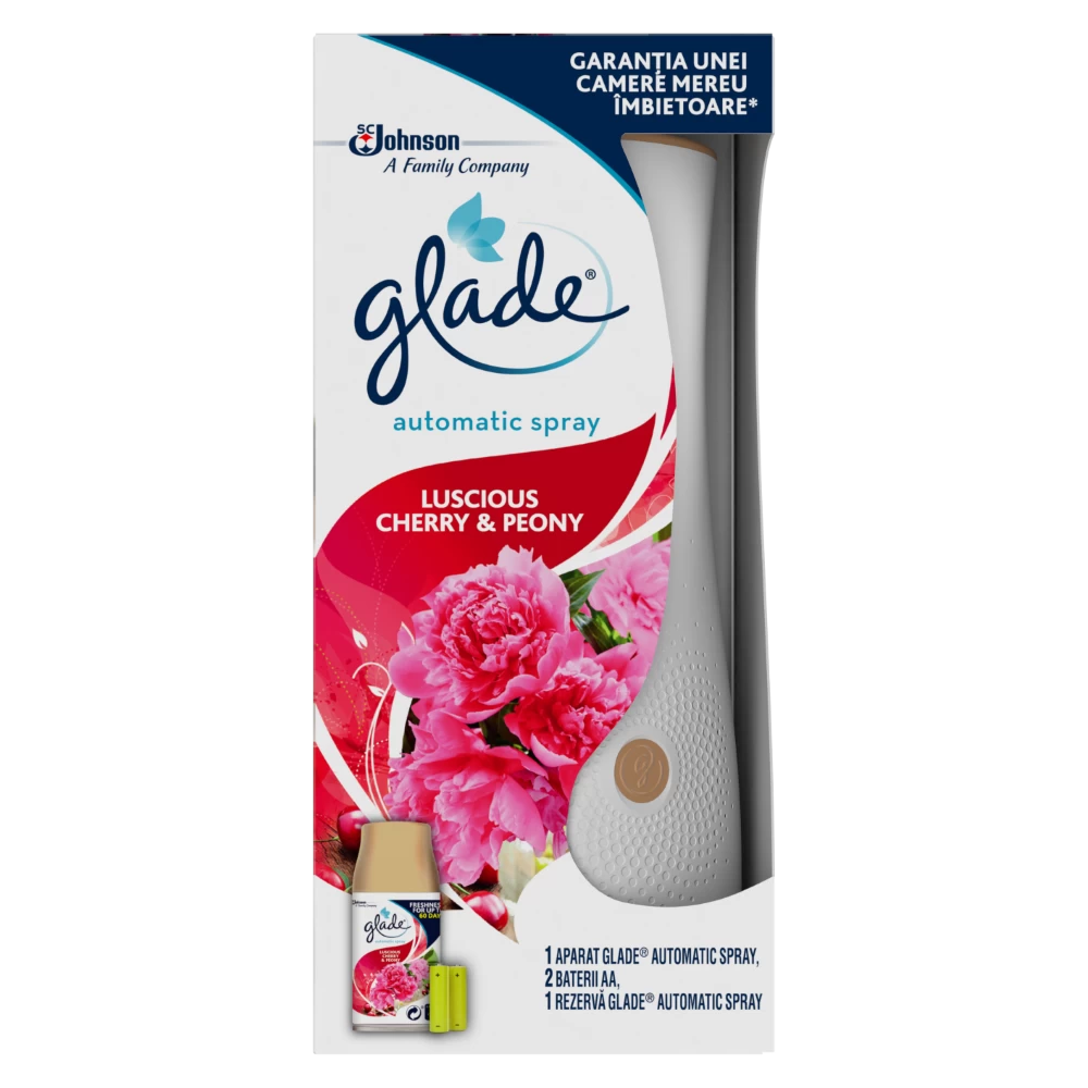 GLADE FRESHMATIC KOMPLET 269ML PEONY&CHERRY