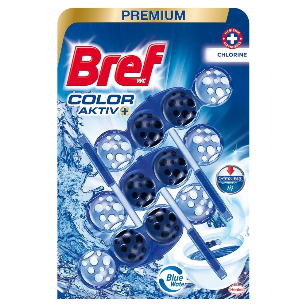 BREF WC KUGLICE 3X50G BLUE AKTIV CHLORINE