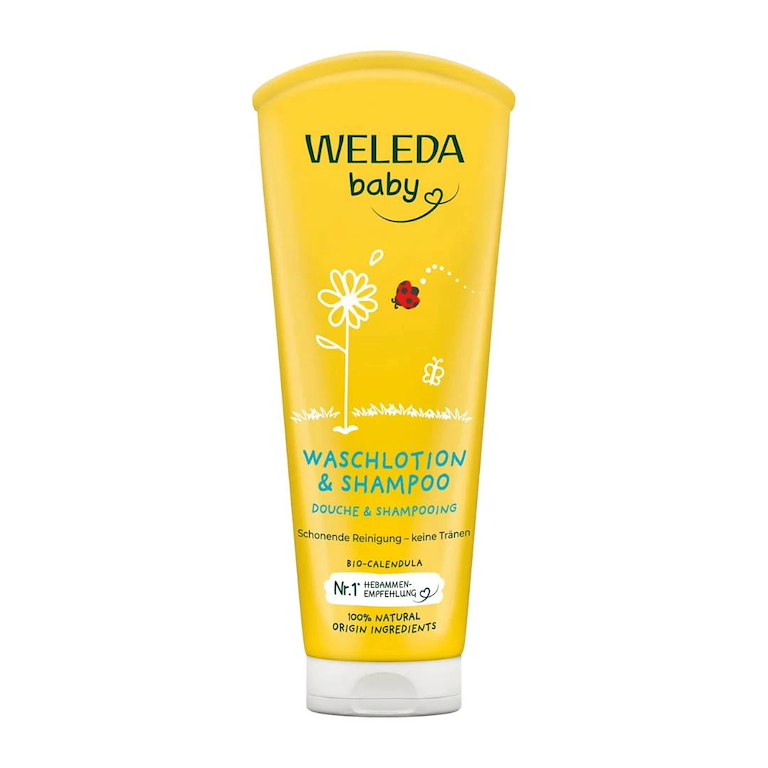 WELEDA BABY Šampin i Kupka sa Organskim Nevenom Bez Suza 200 mL