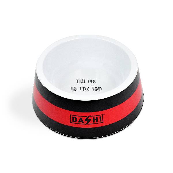 Dashi Bowl Stripes Red&Black - Small