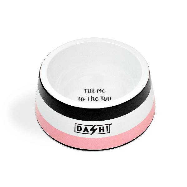 Dashi Bowl Stripes Pink&Black - Small